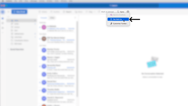 Outlook: Where is the get add-ins button?