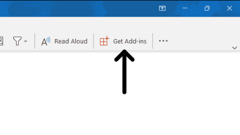 Outlook: Where is the get add-ins button?